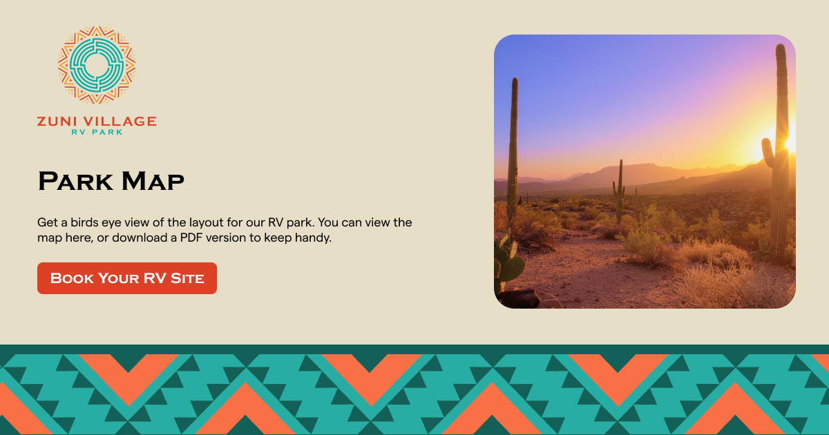Park Map | Zuni Village RV Park | Layout & Directions